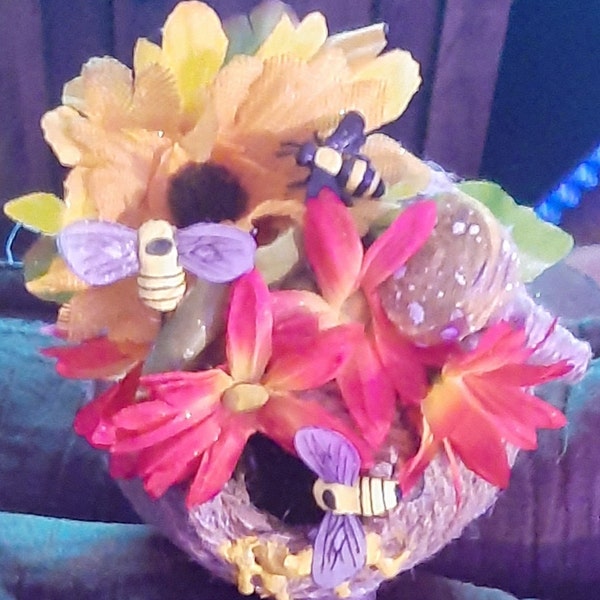 Bee Figurine - Soft Plastic Honeybee for Fairy Garden, Diorama, or ...