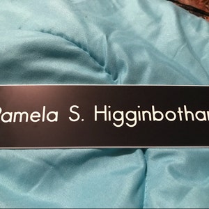 Name Plate, 2" X 10", 20 Color Combinations, Office/door Sign - Etsy