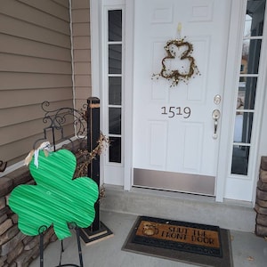 Large Corrugated Tin Shamrock / Rustic Tin Shamrock / Tin St. Patrick's ...