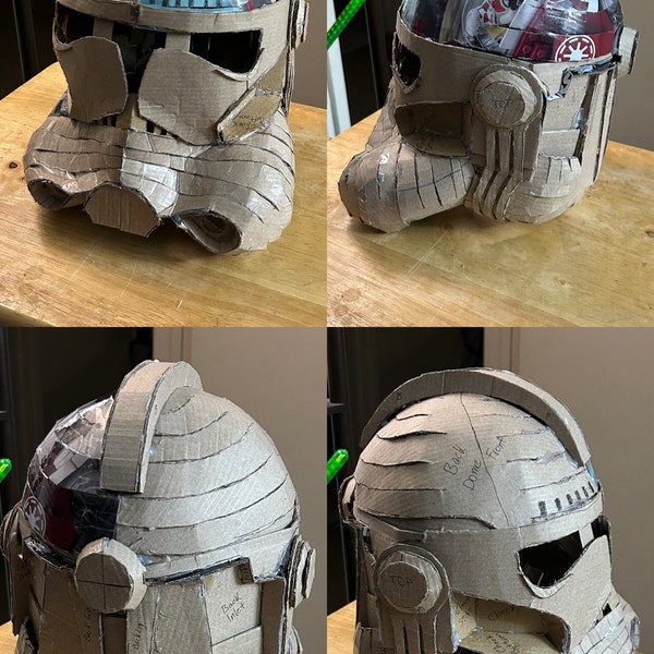 PHASE 2 Clone Trooper Helmet TEMPLATES (for Cardboard) - Etsy