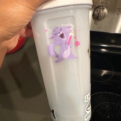 Yzma Cat With Potion Transparent Sticker/ Laptop iPhone Water Bottle ...