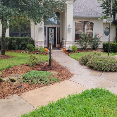 60 Tall Custom Steel Address Solar Lighted Sign Post - Etsy