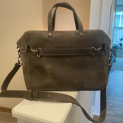 Surface Laptop Studio Case, Gray Leather Sleeve, Microsoft Surface Slim ...