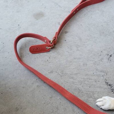 Rustic Hardware Dog Leash Leather Dog Leash Rustic Lobster Clasp Dog ...