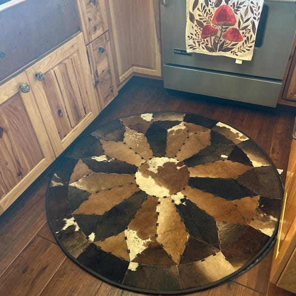 Natural Cowhide Patchwork Rug | Handmade Cowhide Rug| Home Décor Cow ...