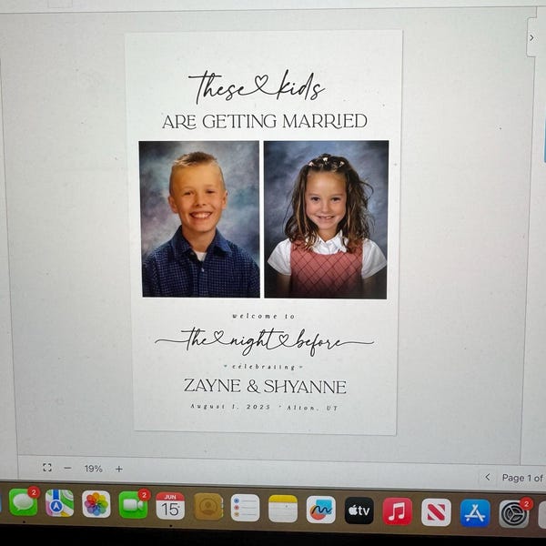 These Kids Are Getting Married Sign, the Night Before Welcome Sign ...