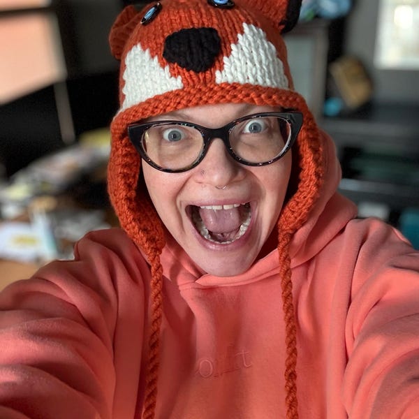 Adult Hand Knit “becky” and “wrath of Becky” Fox Hat - Etsy