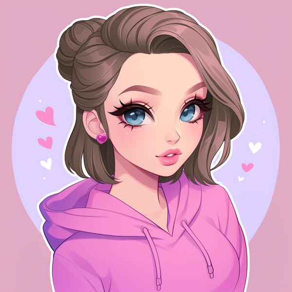 Twitch Icon Anime Streamer Art Twitch Profile Pic Streaming No ...