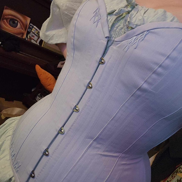 Late Victorian Mid-bust Corset Pattern PDF - Etsy