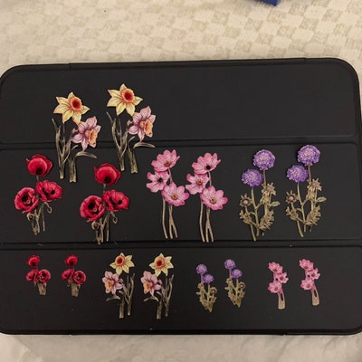 6 Pretty Rectangle Die Card Cut Outs Plus 1 Bonus Floral Card for ...