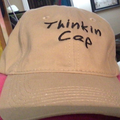 Thinkin Cap Forest Green W/orange Lettering - Etsy
