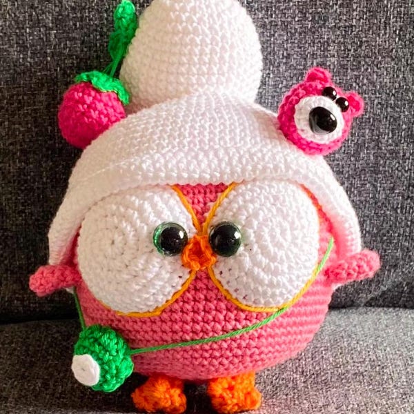 Smurf Chicken Crochet Pattern: Low Sew Chick Amigurumi (PDF Pattern) - Etsy