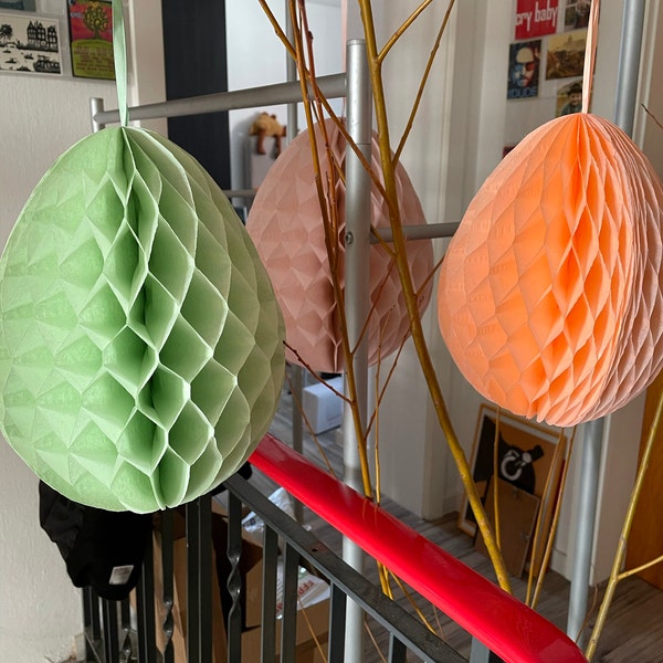 Vintage Style Honeycomb Tissue Paper Bell / Hanging Decoration ...