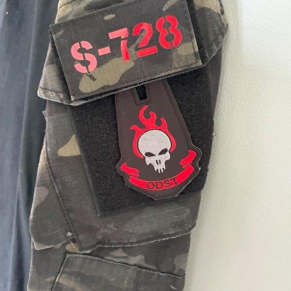 Skeleton Shaka Hang Loose Patch IR Combat ID Patch Military Patch ...