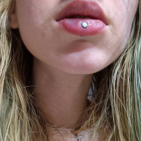 Vertical Labret Bridge Piercing Eyebrow Rings Belly Button Bars Rook ...