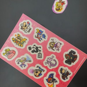 Super Smash Bros 6x4 Sticker Sheet 6 - Etsy