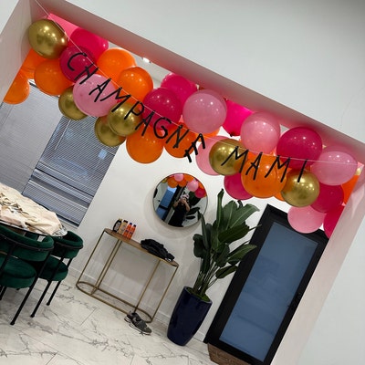 Champagne Mami Banner Champagne Papi, Champagne Wifey, Bachelorette ...