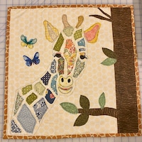 Giraffe Applique Pattern Jill the Gorgeous Gentle Giant Scrap Buster ...
