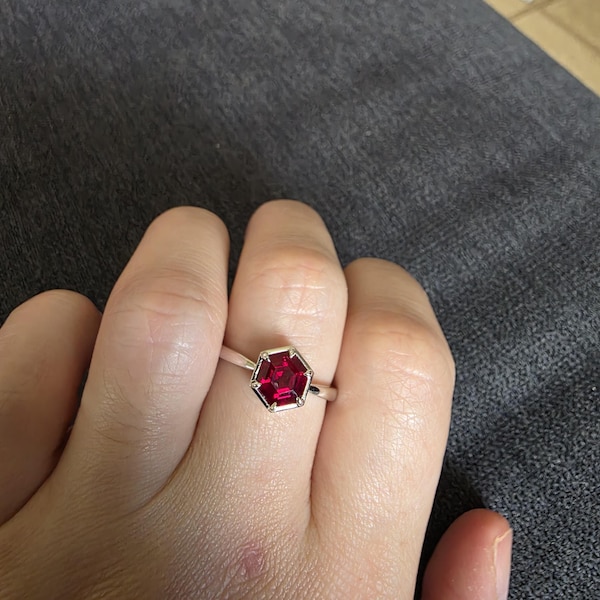 Round Cut Blue Sapphire Engagement Ring Set Unique Leaf Nature Inspired ...