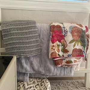 Extra Wide Blanket Ladder Very Large Farmhouse Quilt Rack | Etsy