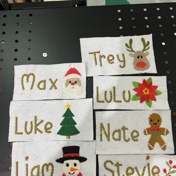 Set Mini Christmas Embroidery, Set Christmas Embroidery, Mini Christmas ...