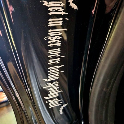 Hearse Decal You Call We Haul Goth Decals Goth Car Decal Goth Car Decor ...