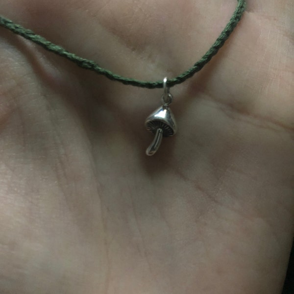 Tiny, Sterling Silver Mushroom Charm, Shroom Charm, Sterling Silver ...