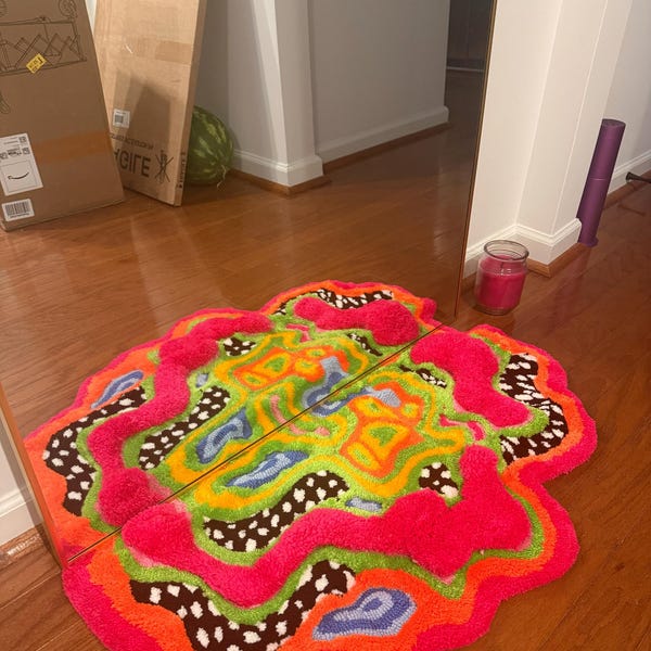 Daisy & River 3D Fluffy Handmade Tufted Rug - Etsy