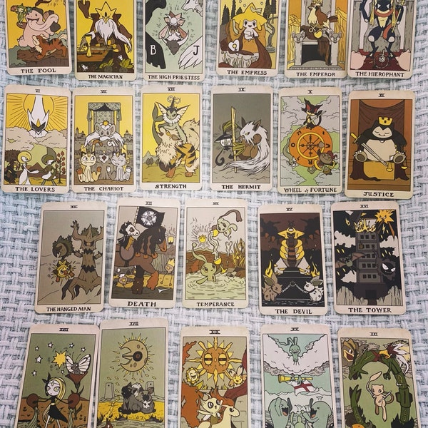 Pokemon Tarot Card Deck, Major Arcana - Etsy