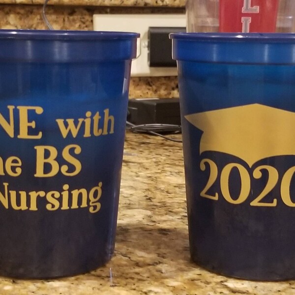 Graduation Cap Cups, Graduation Tassel, Printed Party Cups, Party ...