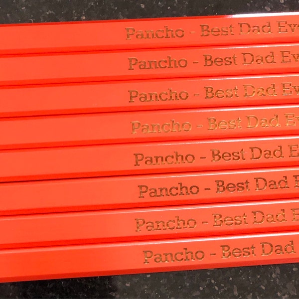 Personalized Carpenters Pencil | Custom Construction Pencil | Wood ...