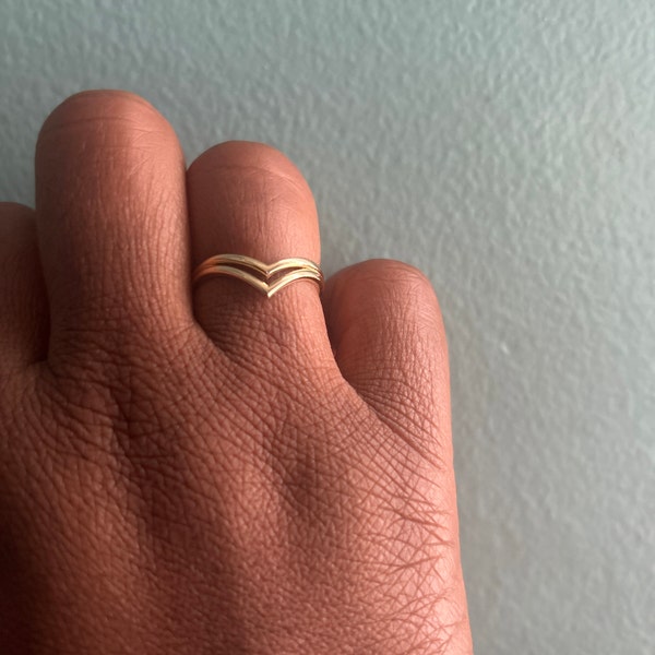 Valentines Giftjewelry14k Gold Heartbeat Ring, Pulse Ring, 925 Sterling ...