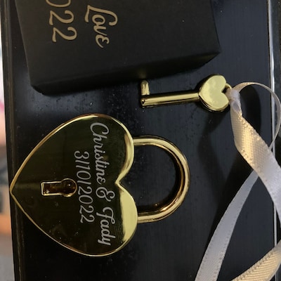 Custom Personalized Padlock, Engraved Padlock, Love Lock, Couples Gift ...