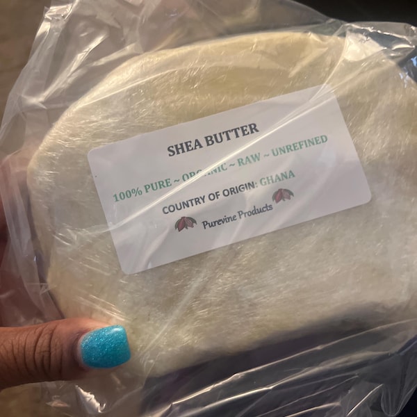 Pure SHEA BUTTER Raw Unrefined Organic White/ivory 100% Pure Premium ...