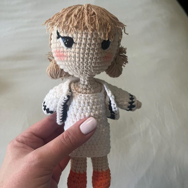 Crochet Arcane Vi Plush Doll, Criminal Character, LOL Stuffed Toy, Game ...