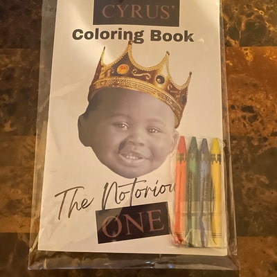 The Notorious Big ONE Coloring Books the Notorious ONE Party Favors the ...