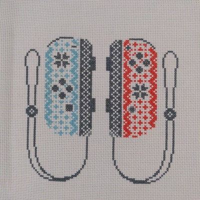 Modern Nordic Retro Console Controller Cross Stitch Pattern - Etsy
