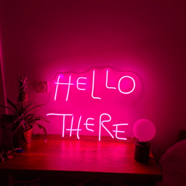 Led Hello There Neon Light / Led Hello There Neon Sign / Birthday Gift ...