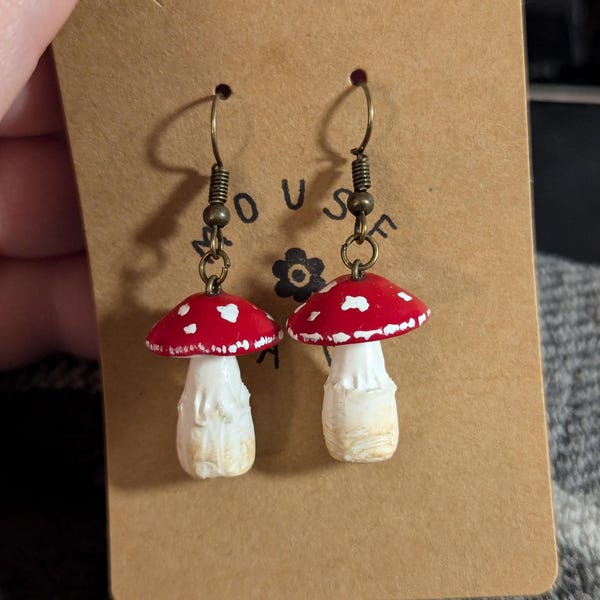 Rabbit Jumping Over Moon Handmade Earrings - Etsy