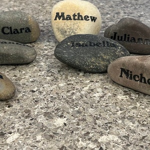 3in Names Hope Inspirational Stones Garden River Rocks Kids Custom ...
