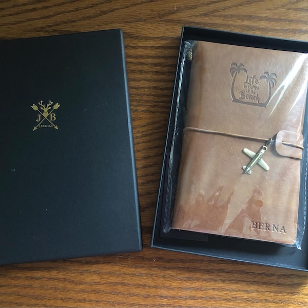 Personalised Travel Journal Notebook | Ultimate Travel Gift | PU ...