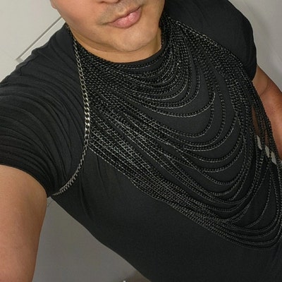 Bodychain Body Chain Harness Men Jewelry Larp Viking - Etsy UK