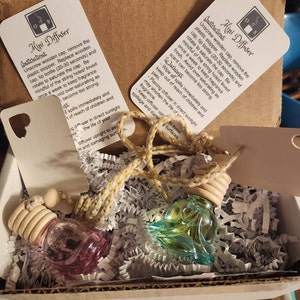 Hanging Car Diffuser, Rose Shaped, Mini Diffuser, Essential Oil Infusion, Aroma Diffuser, Eco ...