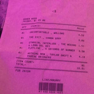 Custom Song Receipt Tote Customizable Song Playlist Tote Bag - Etsy