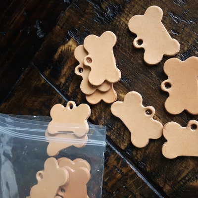 Rectangle Shape, Vegetable Tanned Leather Rectangle Cut Outs, 1 1/4 X 1 ...