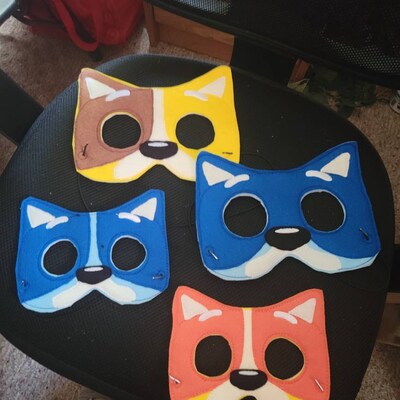 Blue Heeler Dog Masks, Blue, Bing, Character Mask for Adults, Children ...