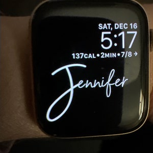 Personalized Apple Watch Wallpaper Monogram Smartwatch Background ...