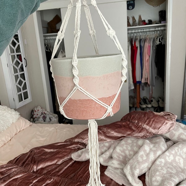 8 Inch Pot - Pink Pot - Pink Planter - Large Planter - Planter Pot ...