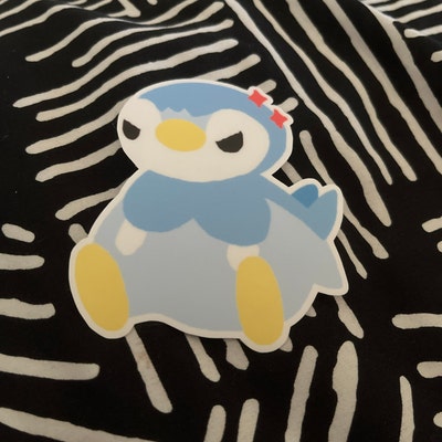 Pokemon Piplup Angry Cute, Great for Laptops, Books, Phones, Pokémon ...