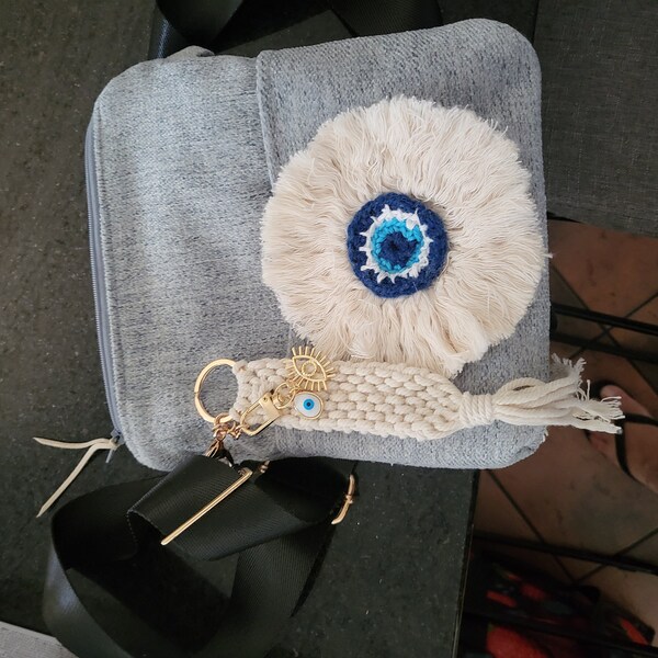 Hand-painted Evil Eye Display Dish | Resin Coated Trinket Tray ...